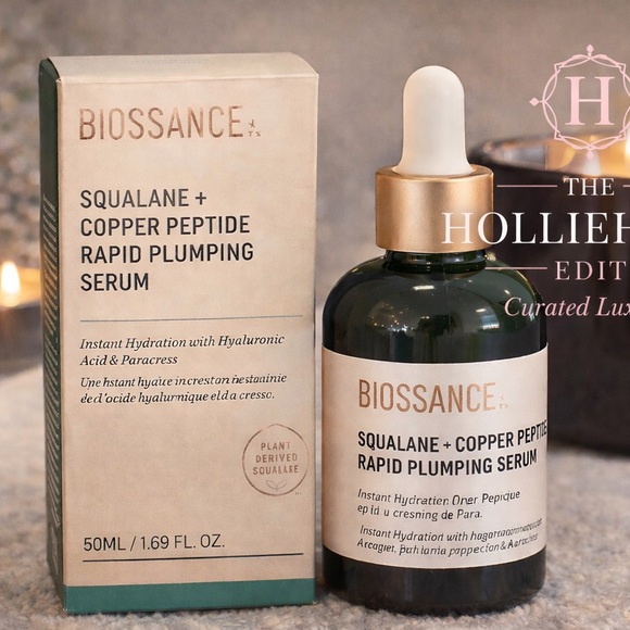 Biossance | Skincare | Biossance Squalane Copper Peptide Serum Green ...